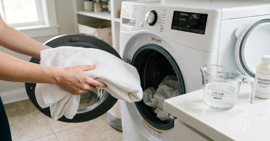 Dosage eau de javel : comment blanchir le linge sans l'abîmer